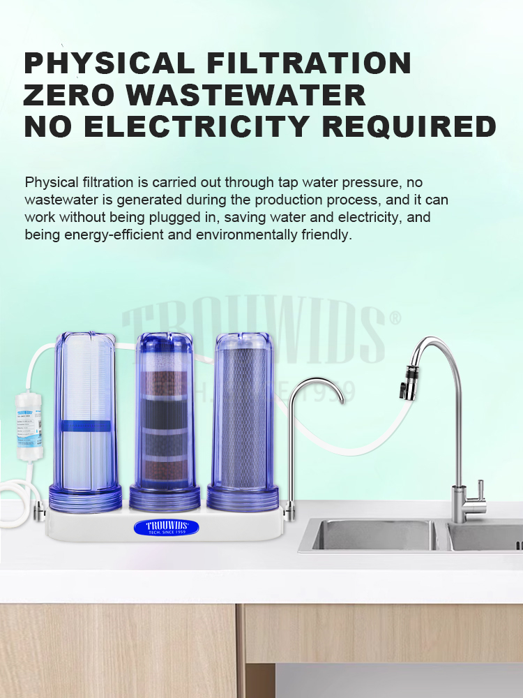 TROUWIDS Alkaline Tap Water Filter Indoor Penapis Air Faucet Water ...
