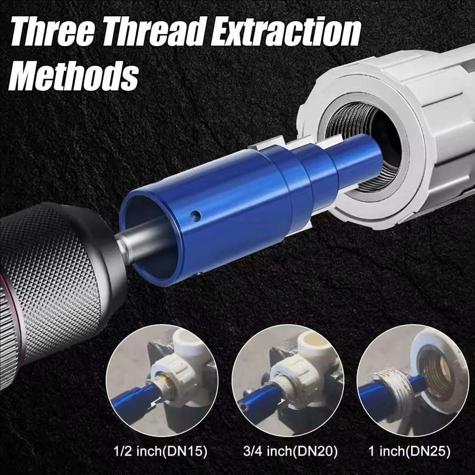 One Piece 3 In 1 Electric Drill Manual Broken Valve Thread Extractor ...