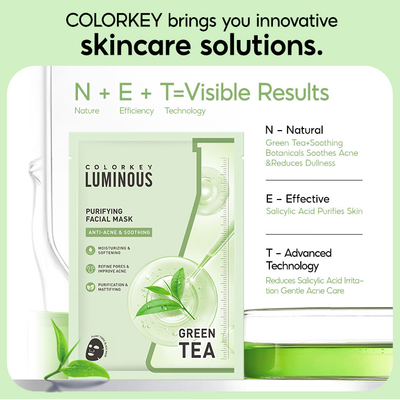 COLORKEY LUMINOUS PURIFYING FACIAL MASK 25ml*10 | Shopee Malaysia