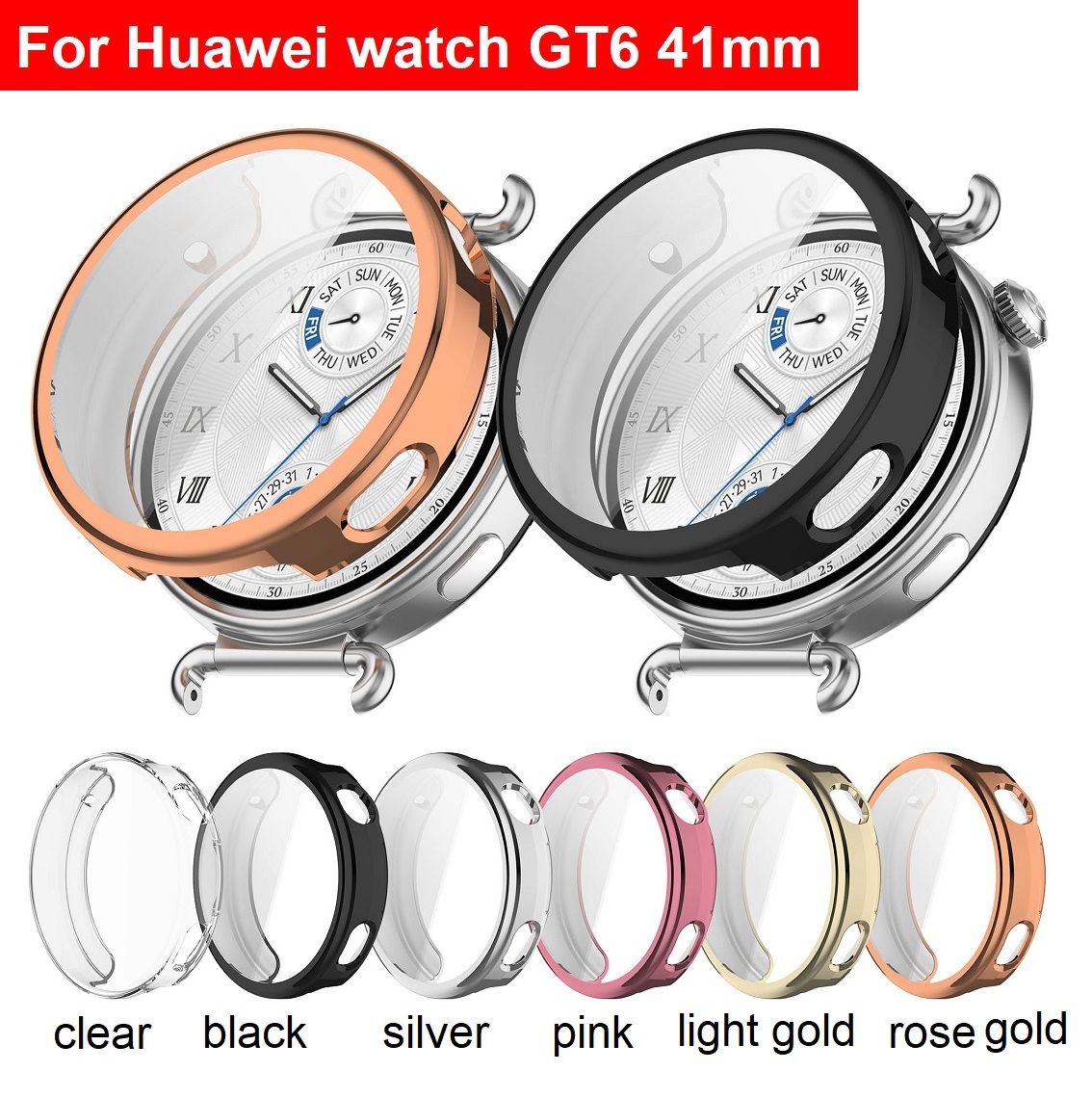 Protective Case For Huawei Watch GT 6 Case Soft TPU Huawei GT 6 Case ...