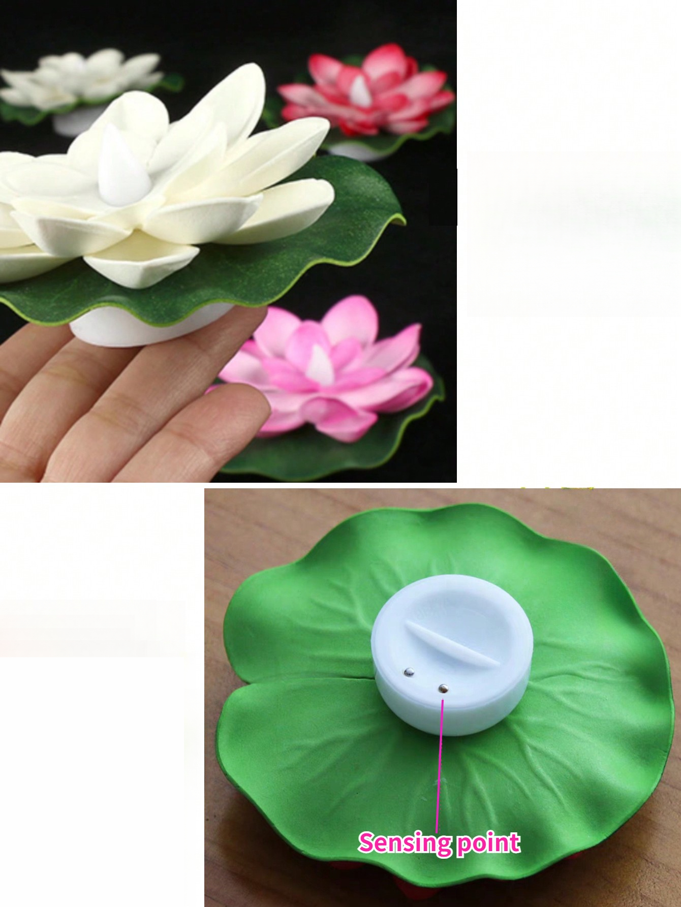 Diwali Floating Water Lotus Lamp Deepavali Floating Induction ...