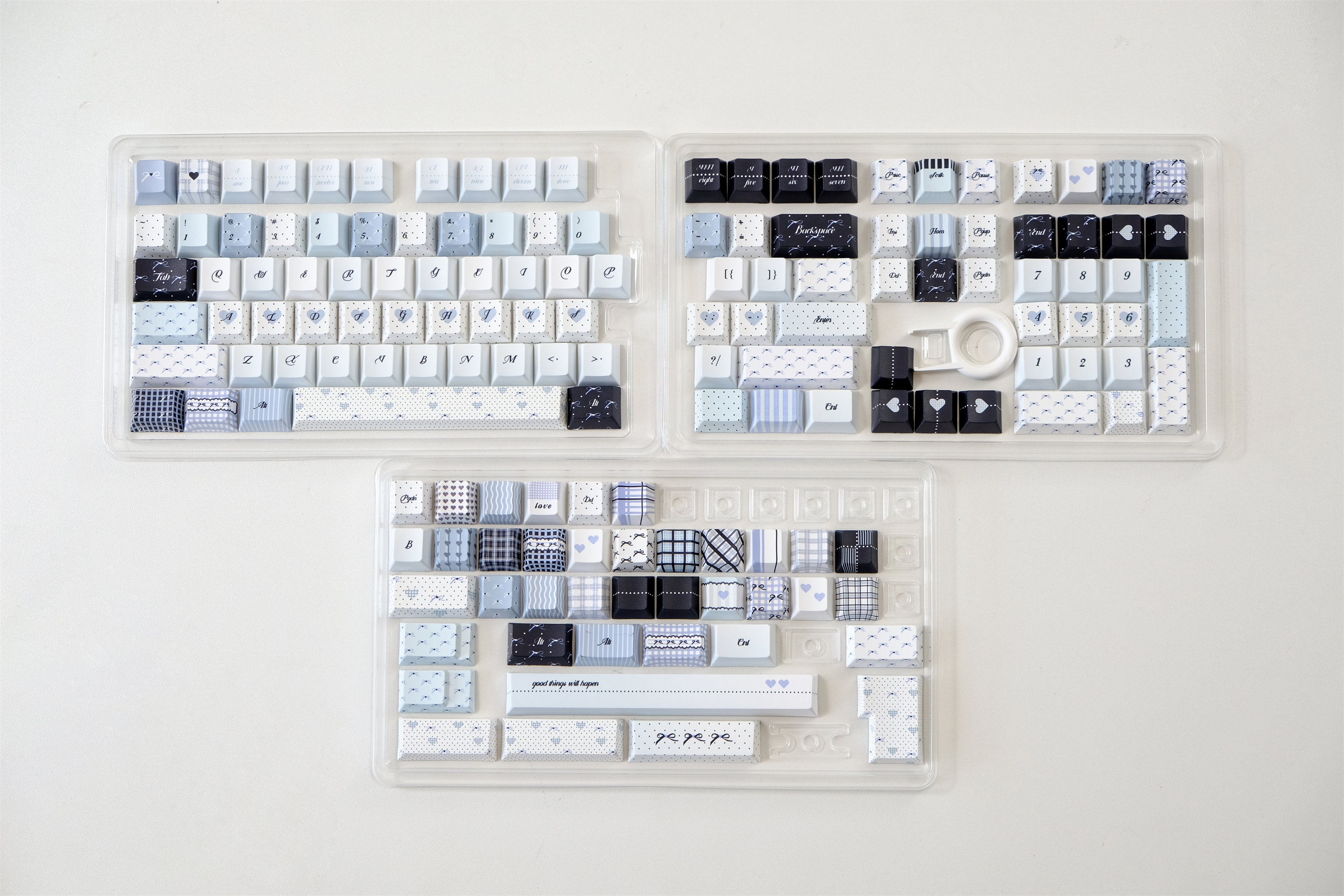 Polka Dots Keycaps 148 Keys PBT Material Cherry Profile For CHERRY MX ...