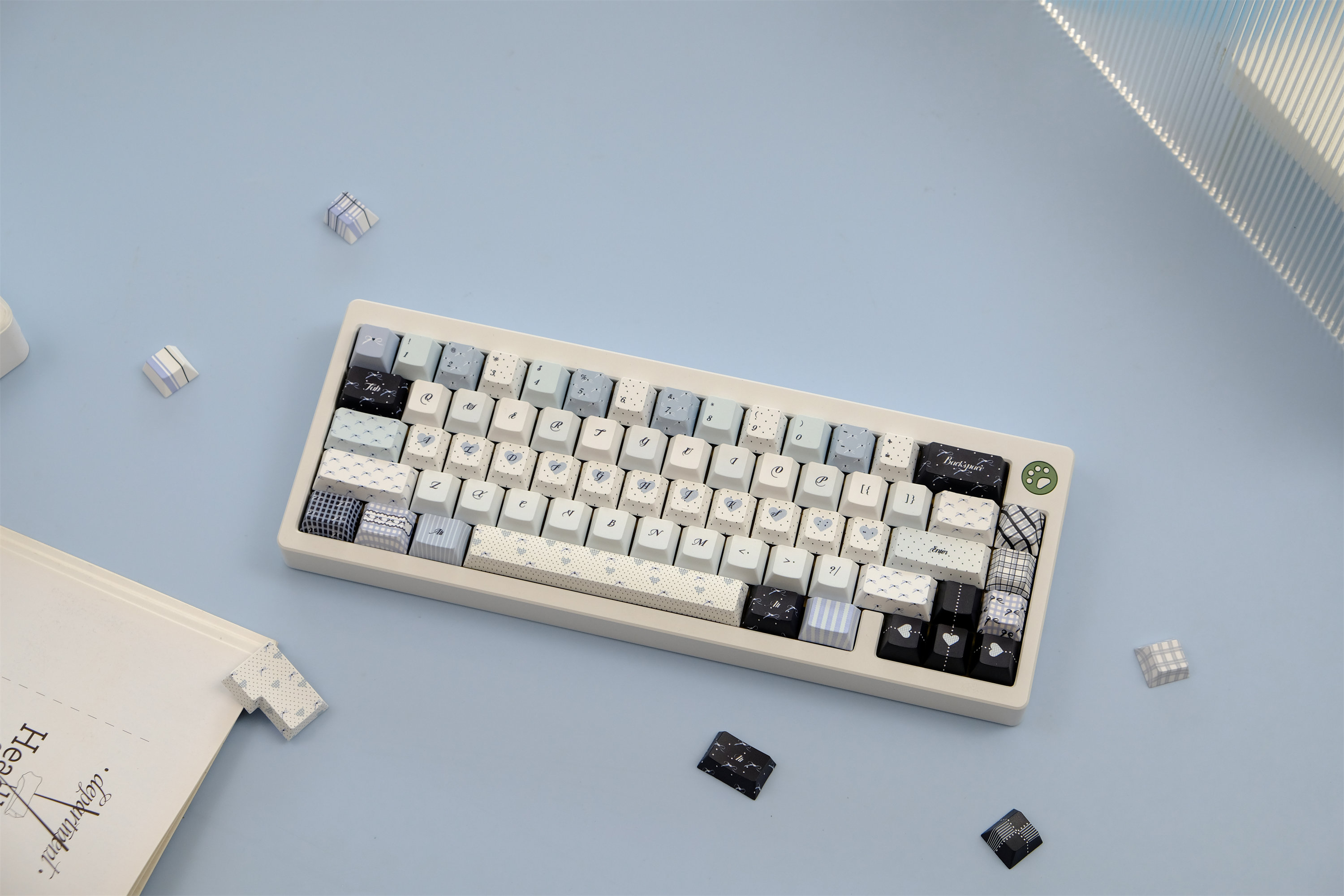 Polka Dots Keycaps 148 Keys PBT Material Cherry Profile For CHERRY MX ...
