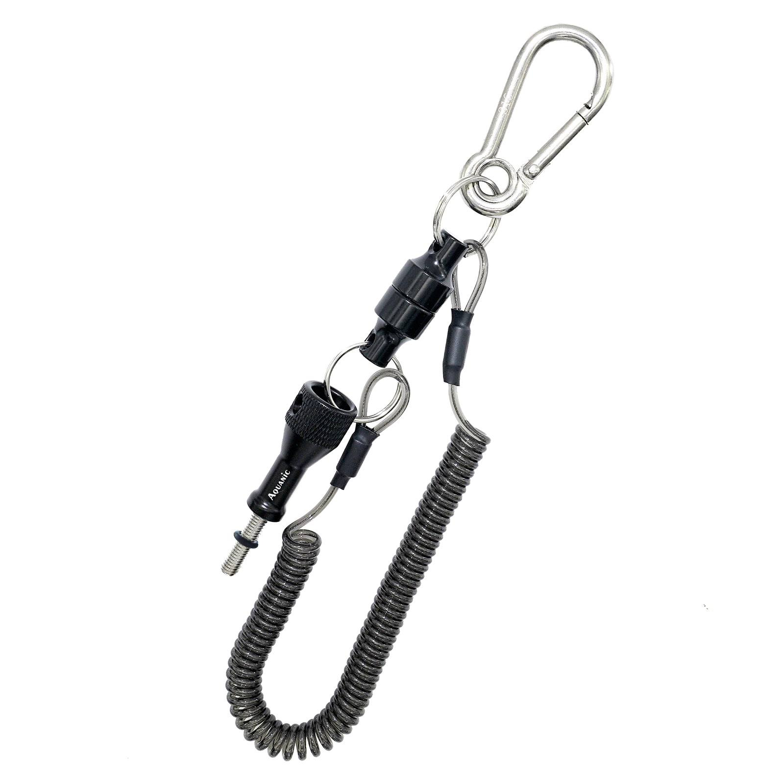 Scuba Diving Spring Clip Lanyard, Thick Stainless Steel Spring Coiled ...