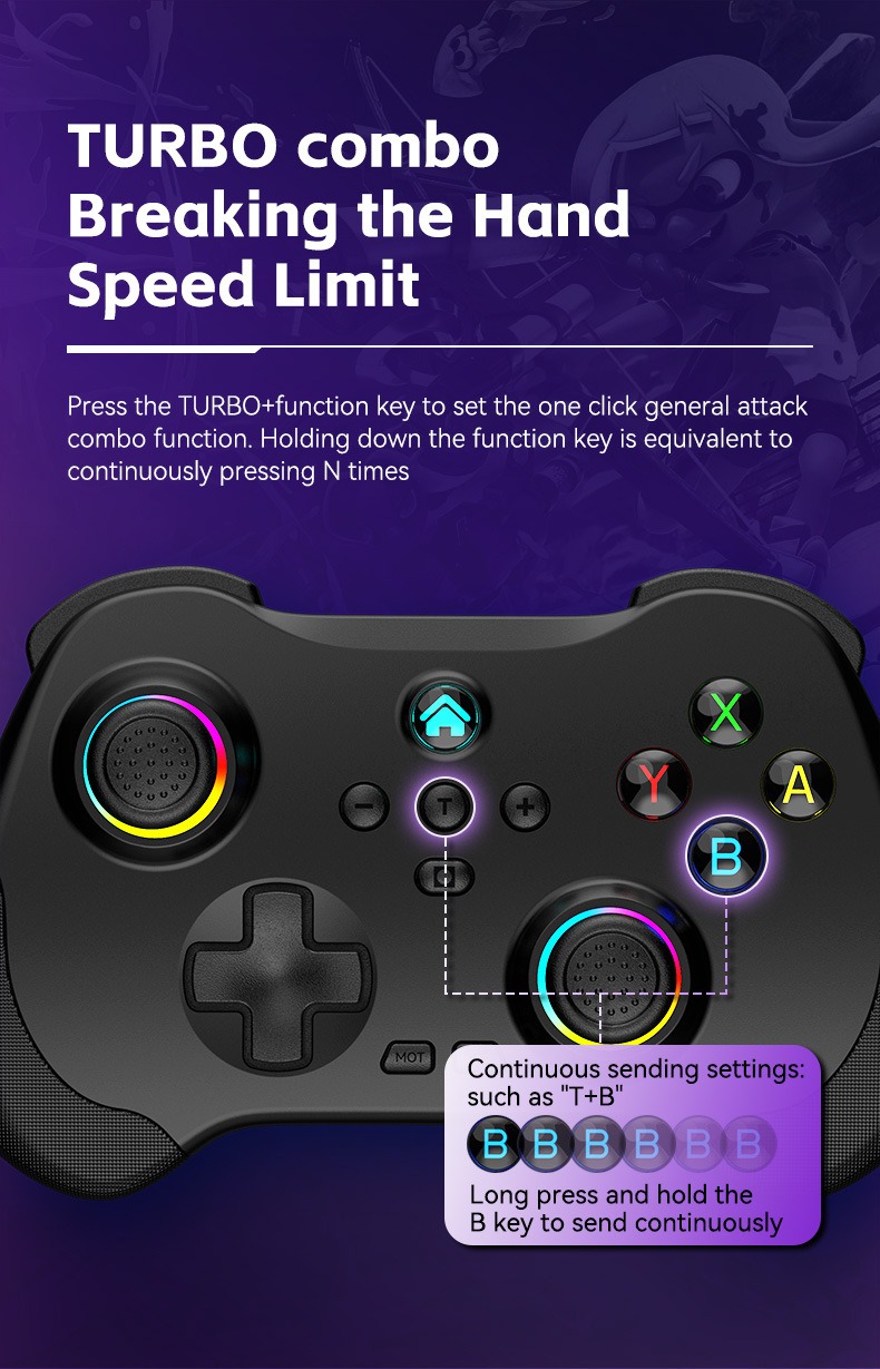 Wireless Mini Dual Hall Gamepad PC Game Controller for ROG Ally PC ...