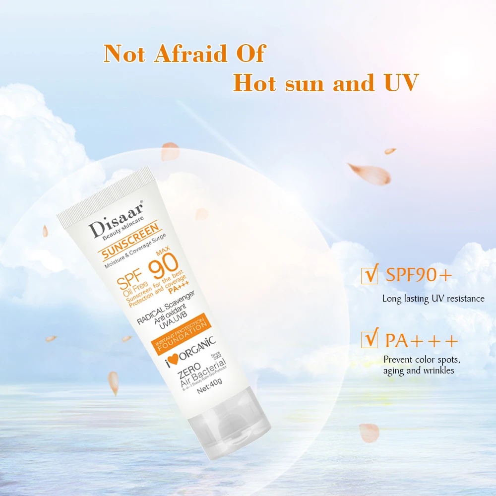 DISAAR SPF 90 Face Sunscreen Whitening Sunblock Skin Protective Cream ...