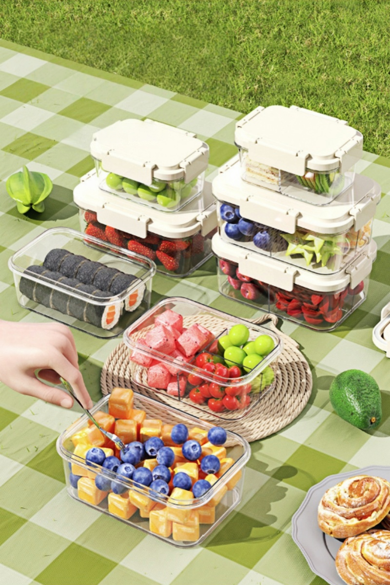 Fresh Keeping Box With Ice Box Food Grade Plastic Sealed Refrigerator ...