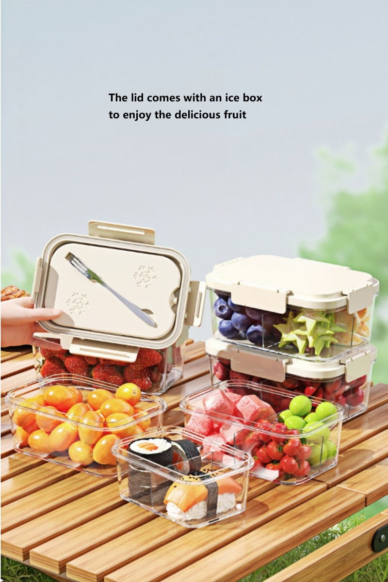 Fresh Keeping Box With Ice Box Food Grade Plastic Sealed Refrigerator ...