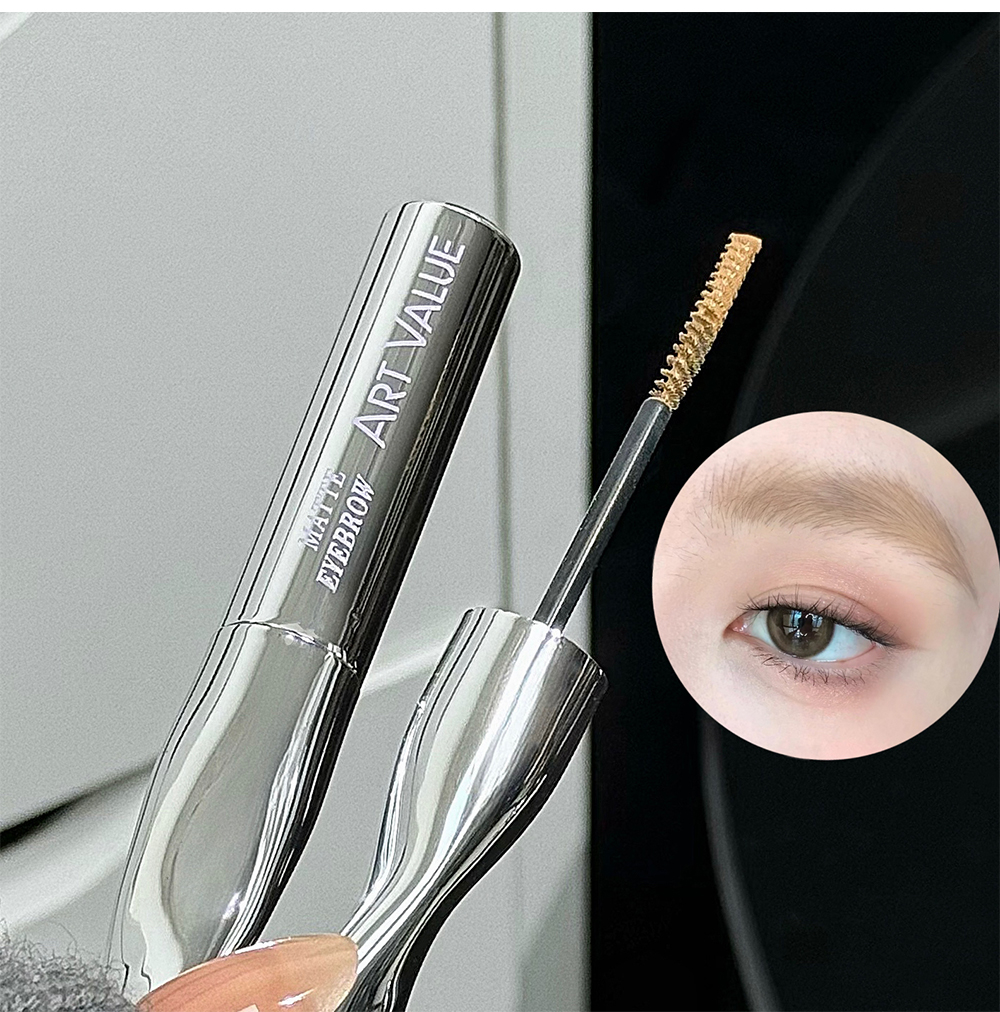 ART VALUE Matte Eyebrow Dye Cream - Korean-style Light Brown Eyebrow ...