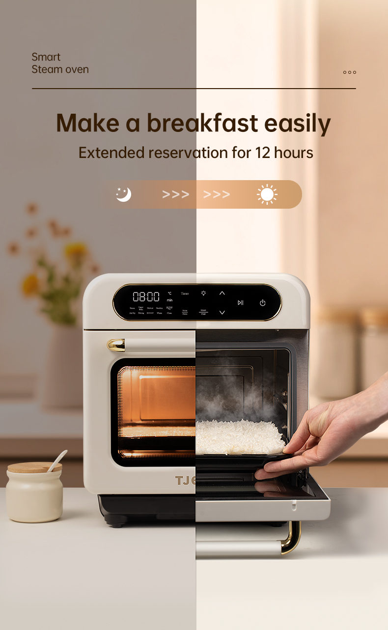 TJean Steam Oven Multifunctional Household Steam Air fryer Oven（12L ...
