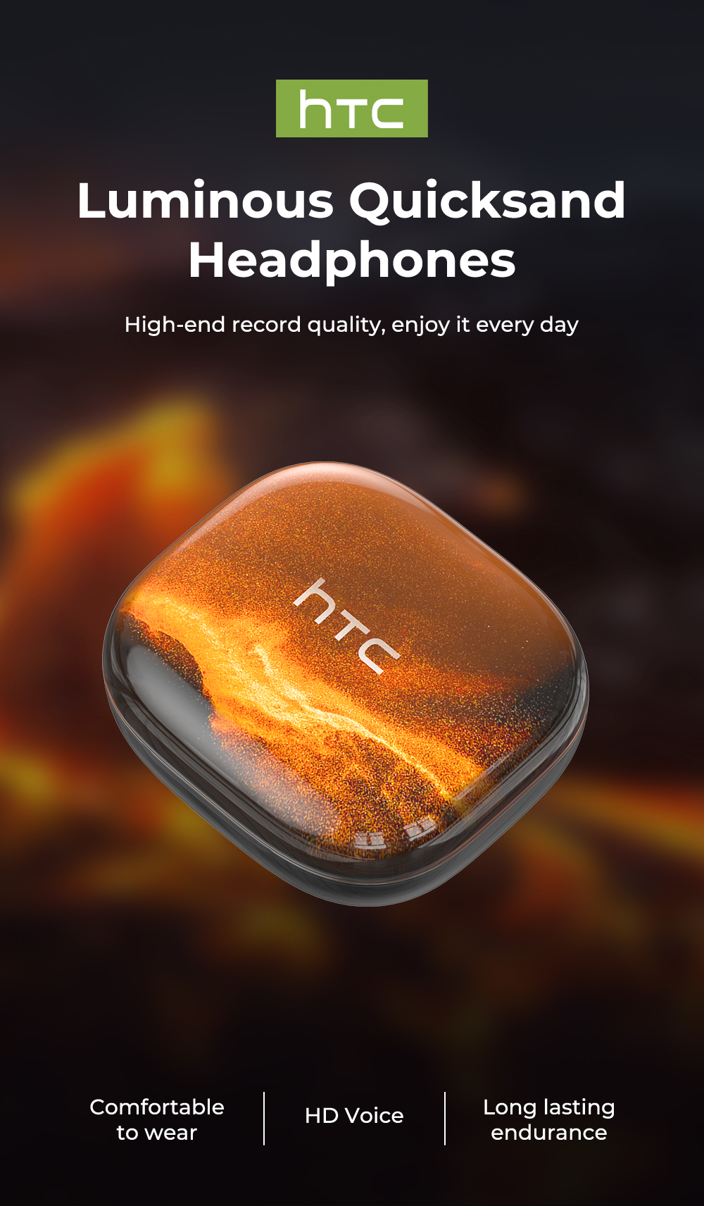 HTC NE10 RGB Lighting Earphone AI Translator Earbud 135 Languages ...