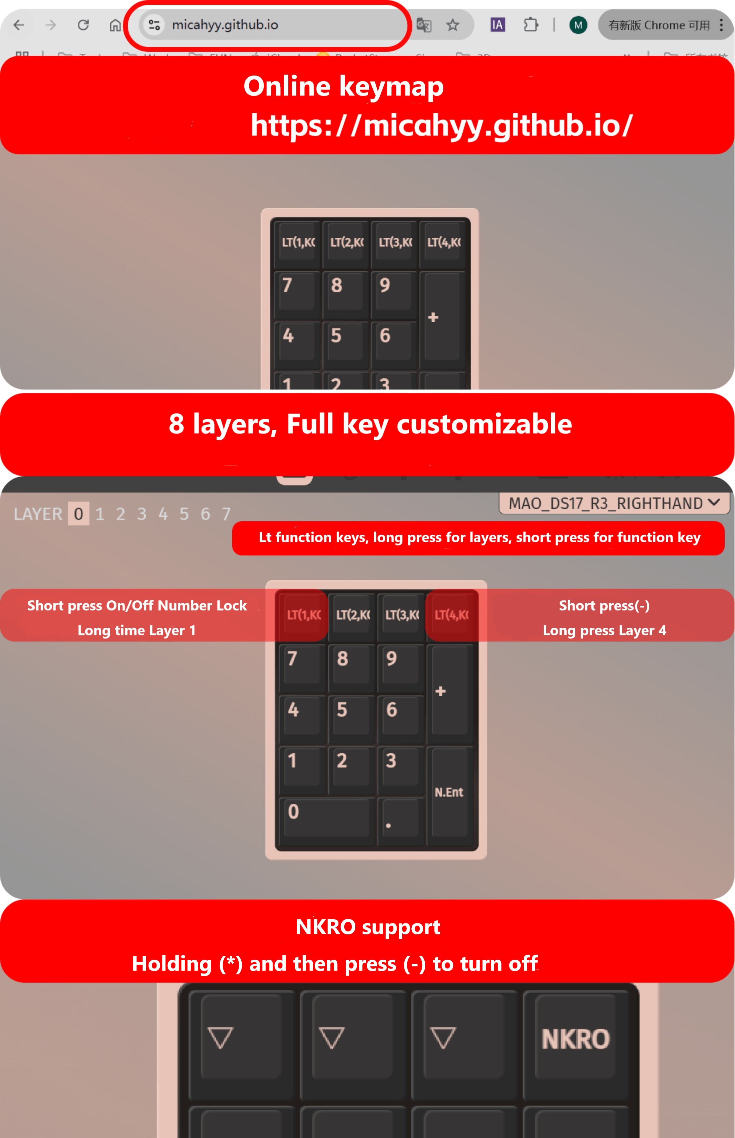Keebox Numpad 17 Keys Hot Swappable Wired Mode RGB 5 Pin Support Online ...