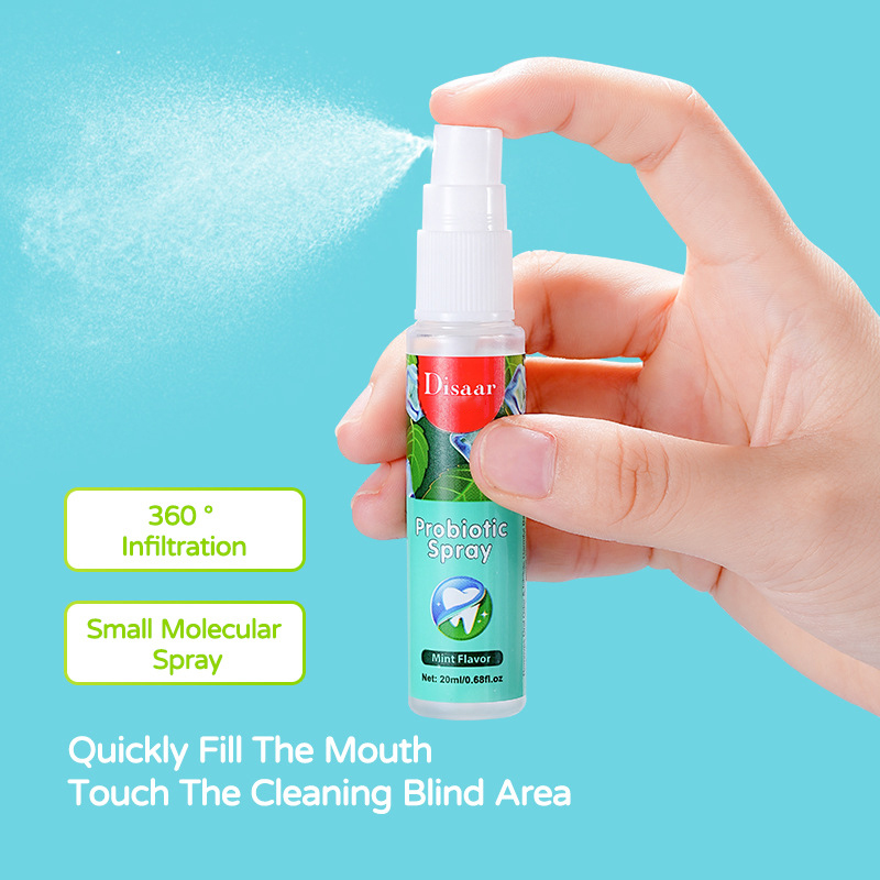 Portable Breath Freshener Spray - Mint & Grape Flavored, Instantly ...