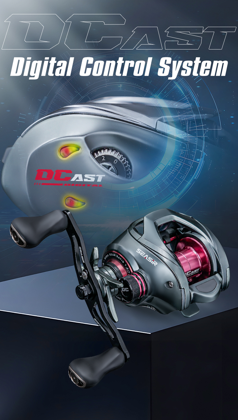SEASIR DCAST DC Baitcasting Fishing Reel Digital Control long cast ...