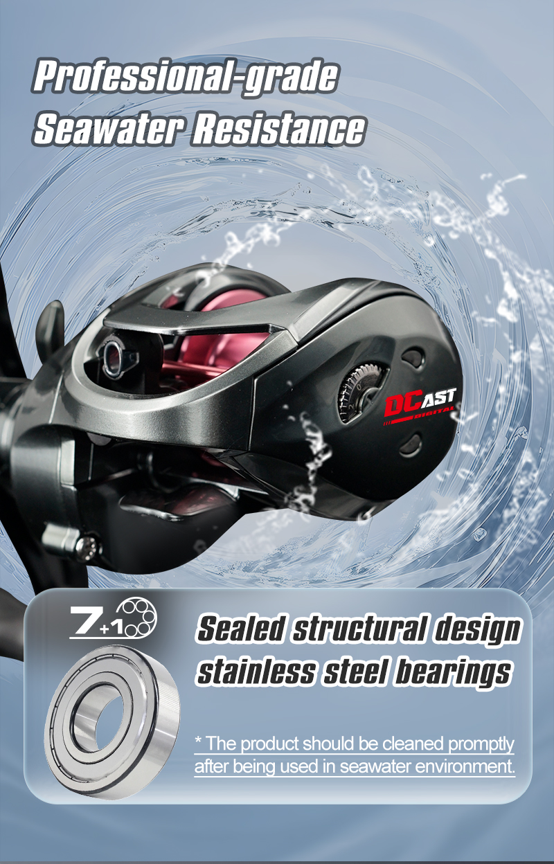 SEASIR DCAST DC Baitcasting Fishing Reel Digital Control long cast ...