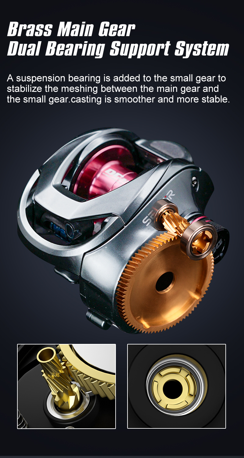 SEASIR DCAST DC Baitcasting Fishing Reel Digital Control long cast ...