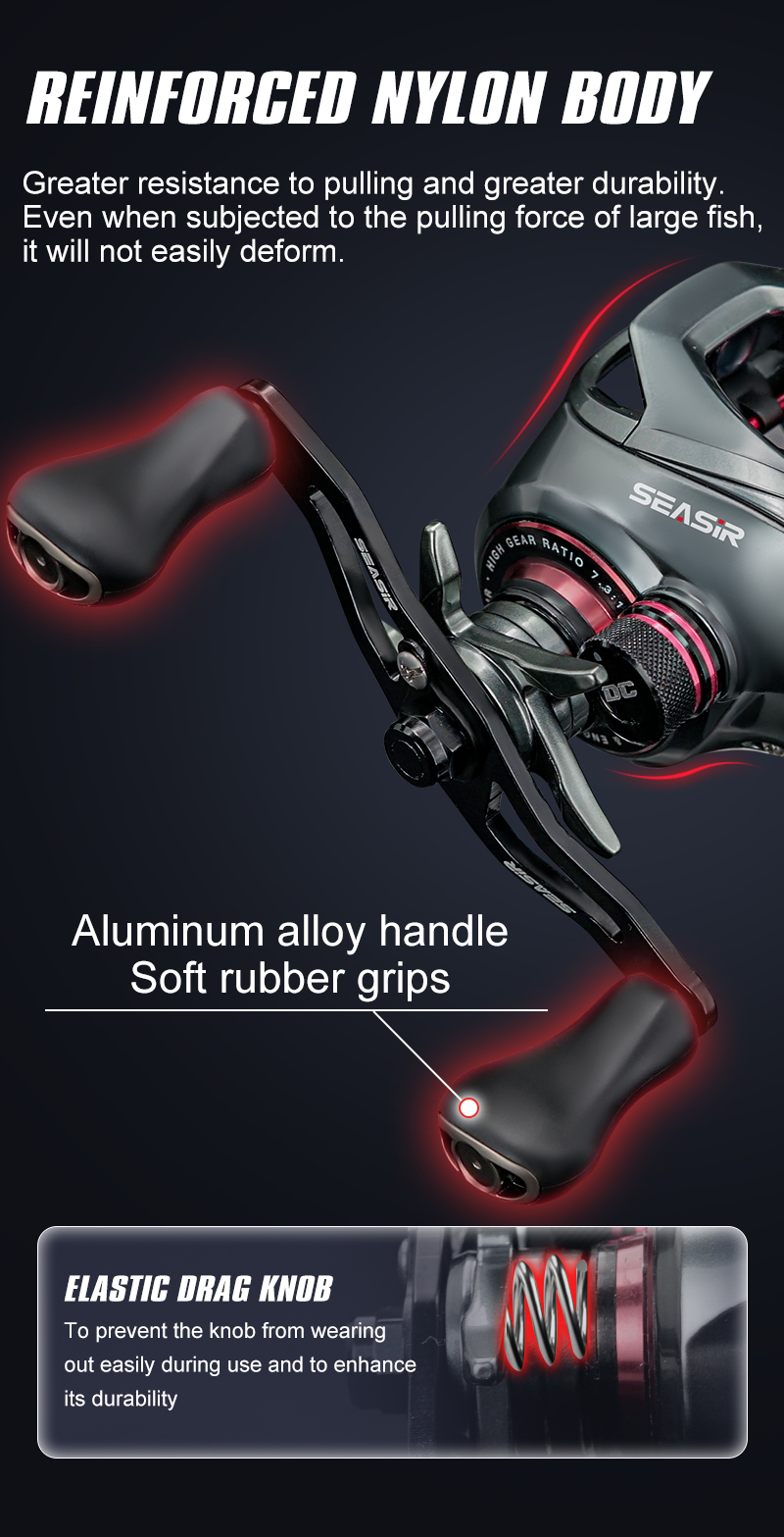 SEASIR DCAST DC Baitcasting Fishing Reel Digital Control long cast ...