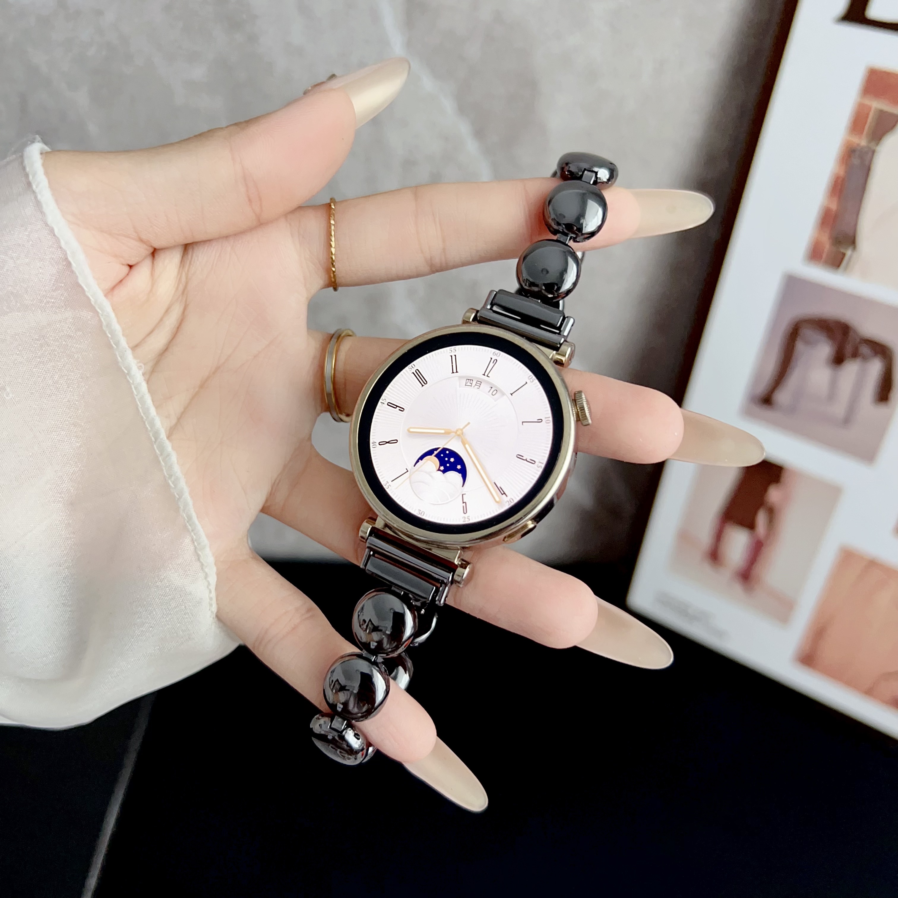 Elegant Round Strap For Galaxy watch 7 Strap / Galaxy watch 6 / Galaxy ...
