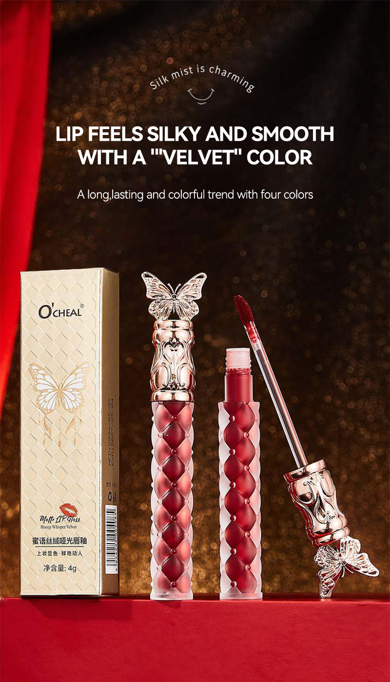 OCHEAL Velvet Matte Liquid Lip Lacquer – Transfer-Proof, Nourishing ...