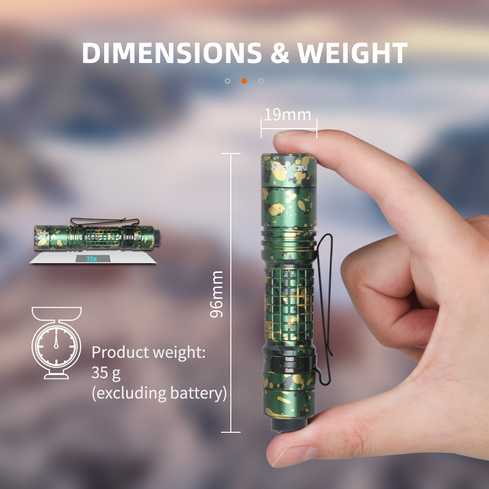 NICRON C3 1000 Lumens EDC Flashlight, Type-C Rechargeable Pocket ...