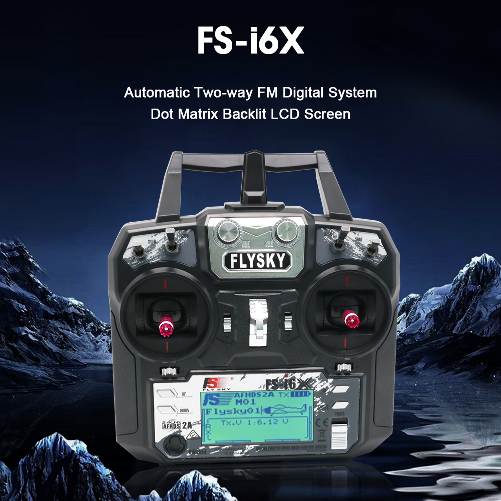 Flysky FS I6X 10CH 2.4GHz AFHDS 2A RC Radio Lipo Transmitter+IA6B/IA10B ...