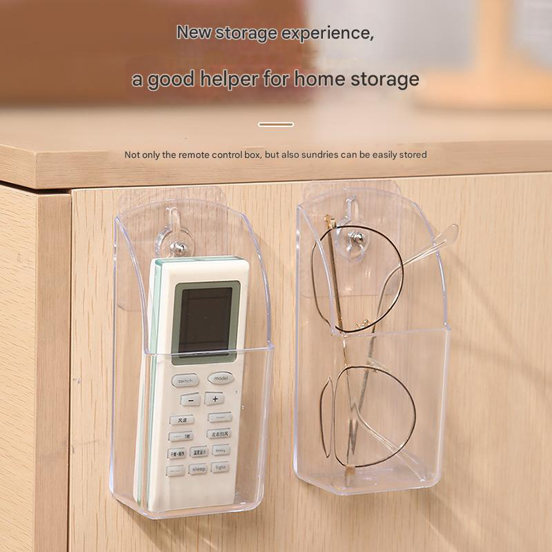 Acrylic Remote Control Holder Wall Mounted Remote Control Storage Box ...