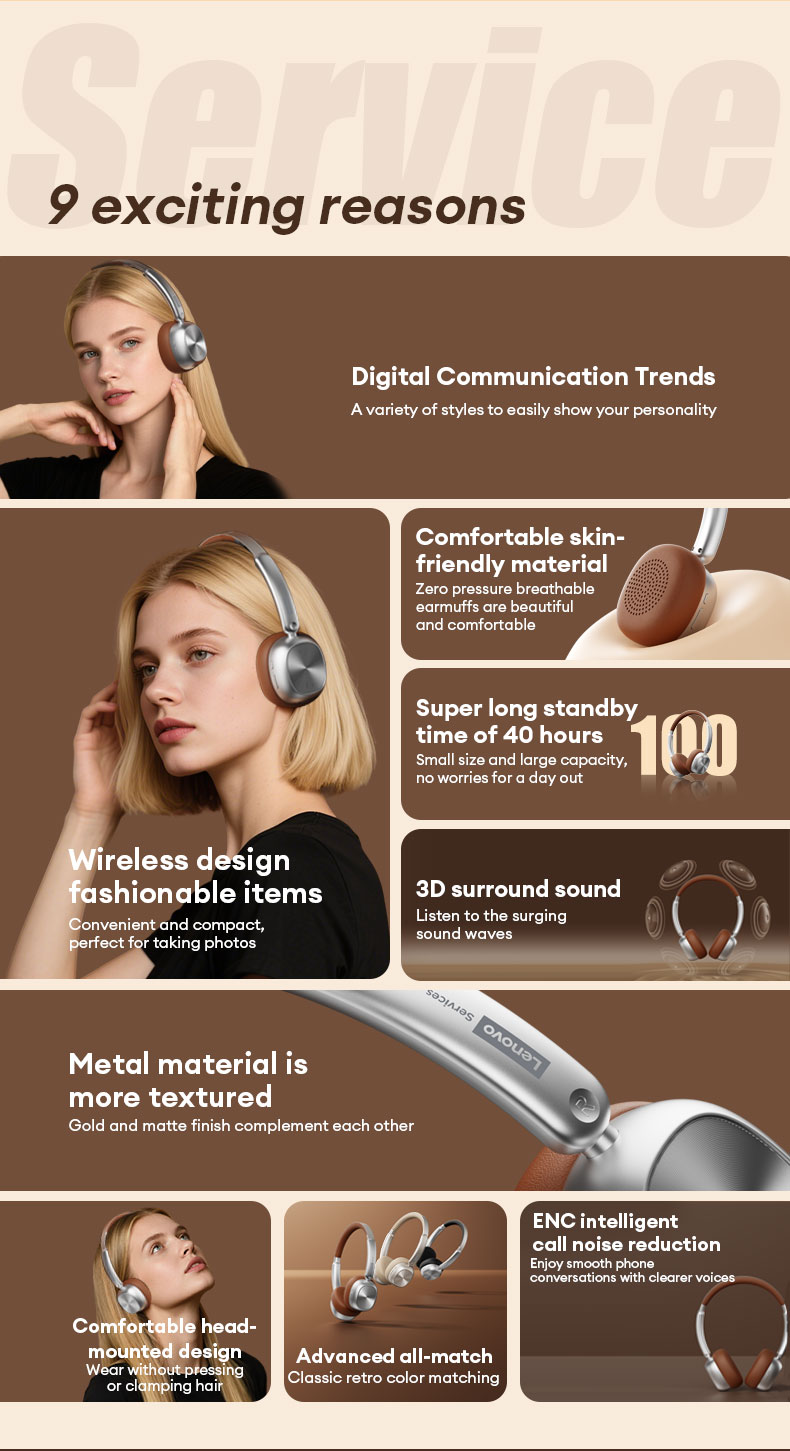 Lenovo LE600 Bluetooth Earphone Intelligent Noise Cancellation HIFI ...