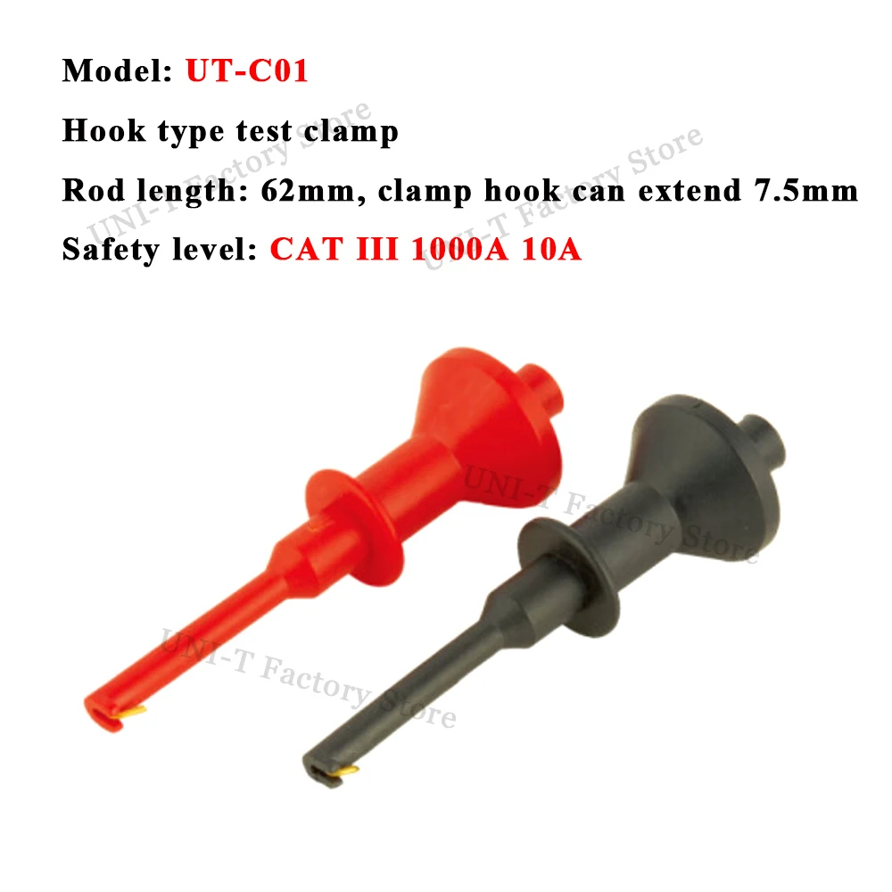 UNI-T Multimeter Test Leads Probes Clamp Meter Alligator Clip Tweezer ...