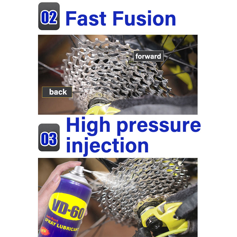 10 years lubrication Extend service life by 100% Chain Lube Spray chain ...