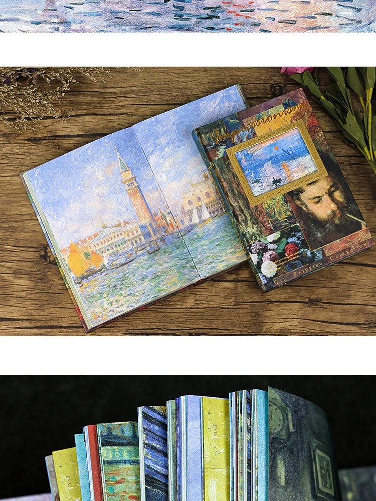 Van Gogh & Monet Oil Painting Landscape Journals Notebook Vintage A5 ...
