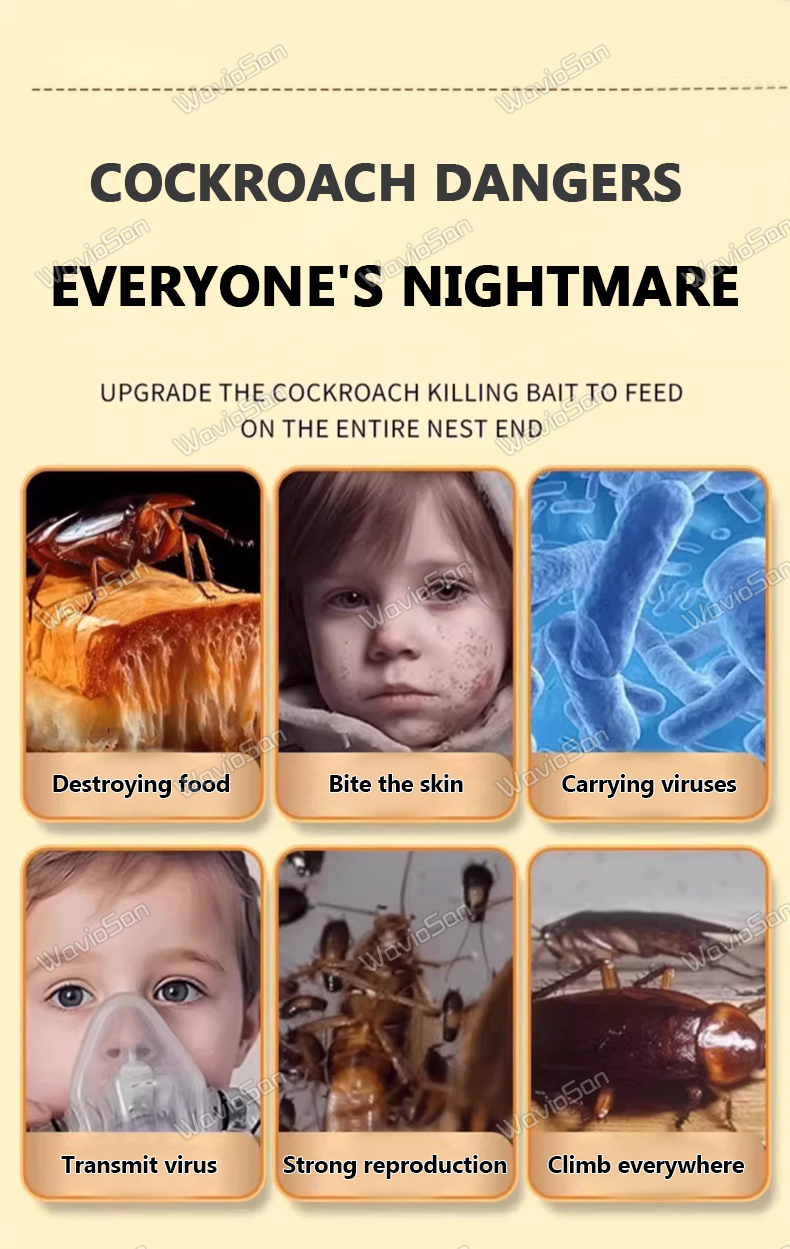 Goodbye, cockroaches！Verve Cockroach Killer Cockroach bait Ubat lipas ...