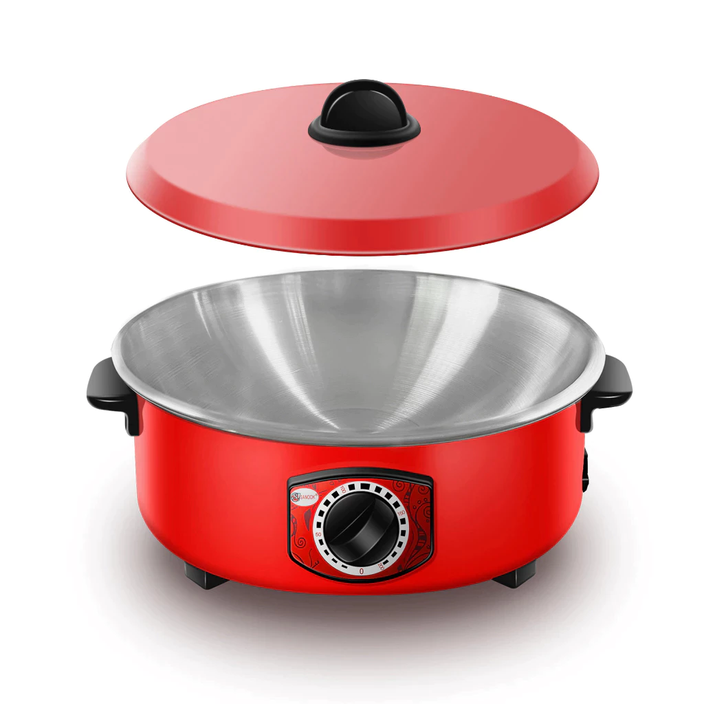 4L Multi functional Electric Frying Pan Steaming Stewed Hot Pot ...
