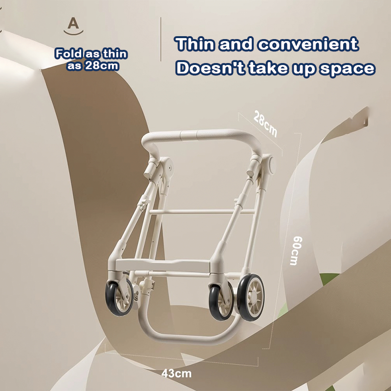 Beige Stroller Baby Foldable 2.9kg Magic stroller 4 wheels Ultra ...