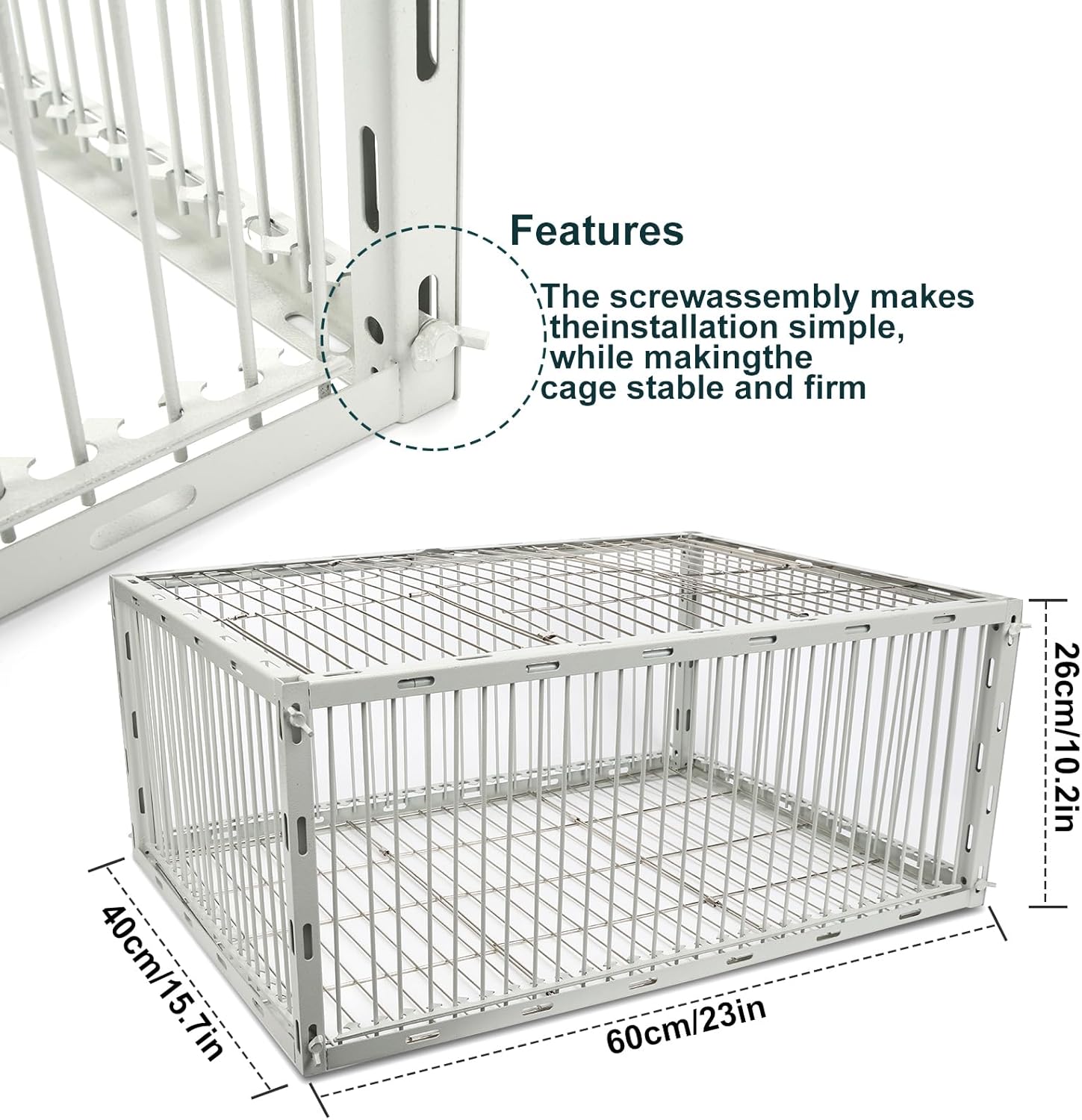 Heavy-duty anti-escape bird catching cage, all-weather outdoor animal ...