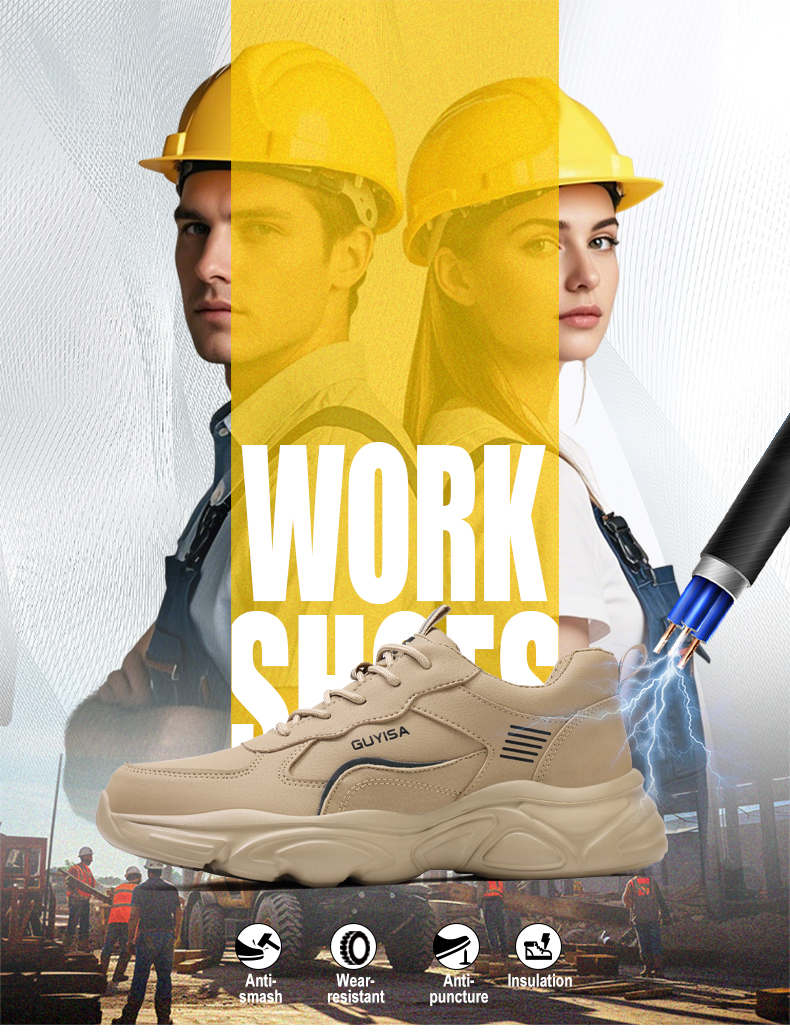 GUYISA Labor insurance shoes are unisex, smash-proof and stab-proof ...