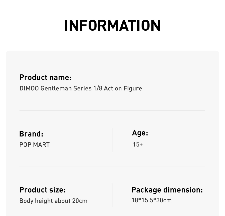 POP MART DIMOO Gentleman Series 1/8 Action Figure | Shopee Malaysia