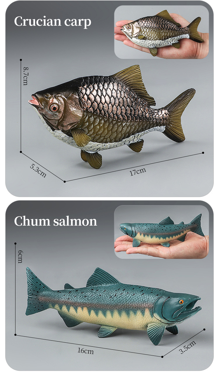 Sea Life Animals Model Action Figures Ocean Fish Tuna Sailfish Bass ...