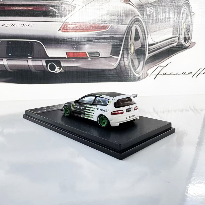 Model Collect 1:64 Model Car Honda Civic EG6 MK5 Rocket Bunny Wide Body ...