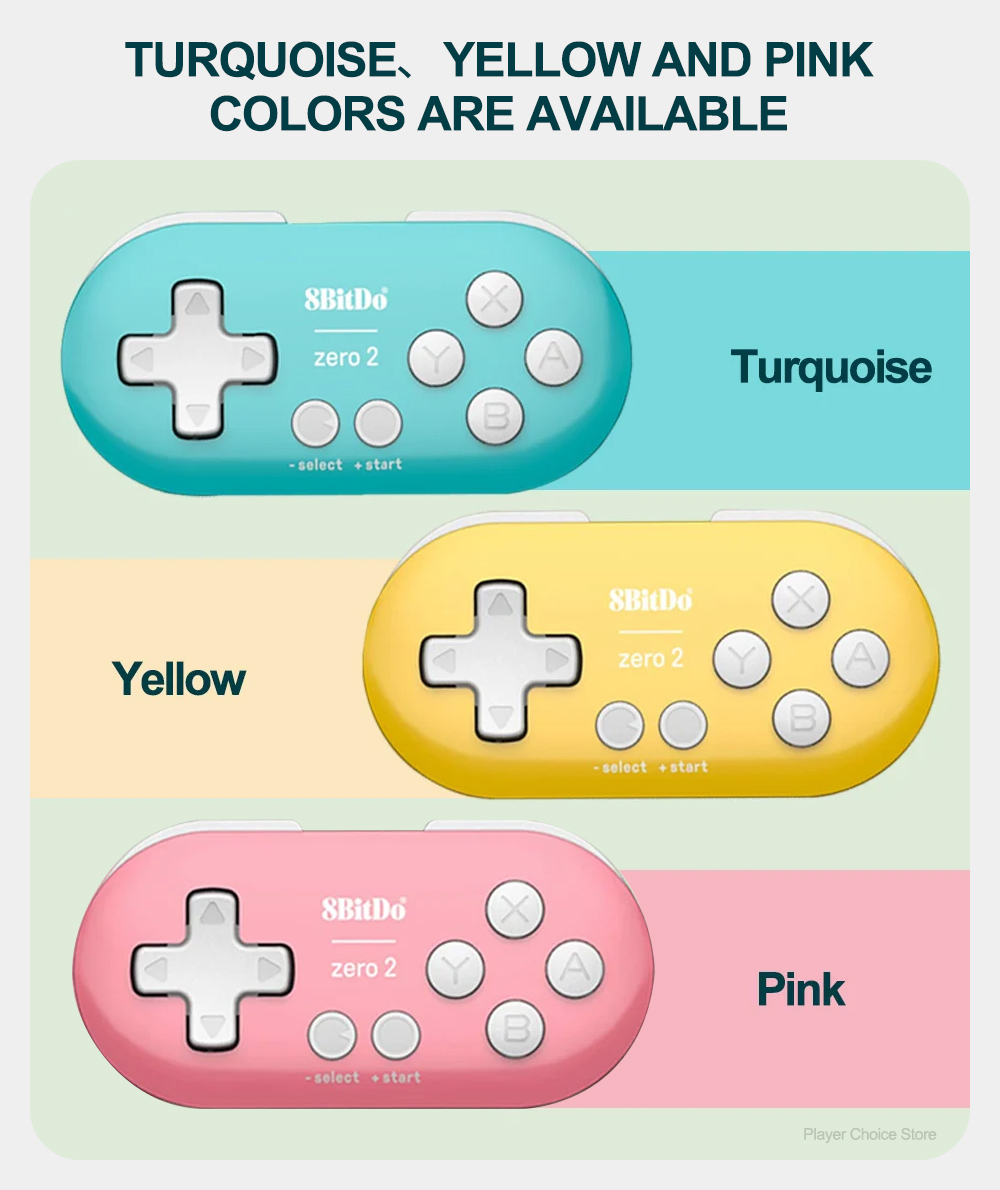 SALANGE 8BitDo Zero 2 for Nintendo Switch 2 Controller Gamepads PC Switch Steam Windows 10 11 ...