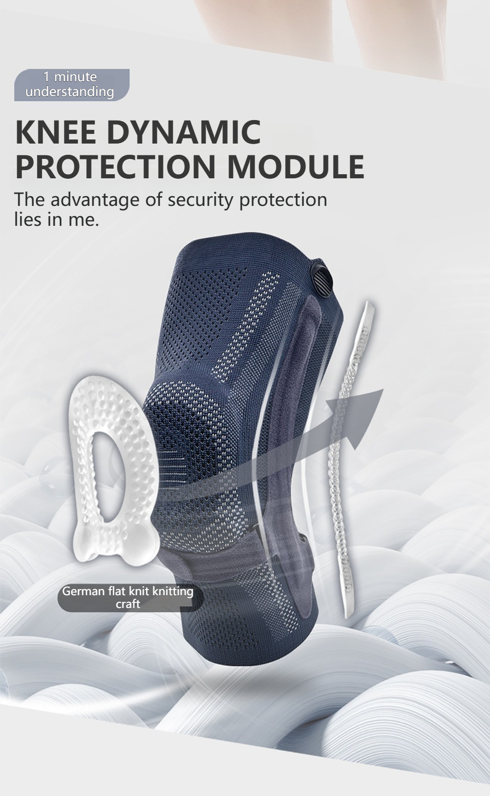 AOLIKES 1PCS Knee Brace with Patella Pad With Side Stabilizers for ...