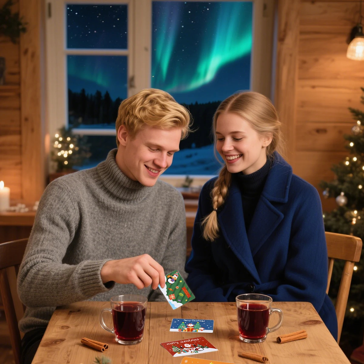 20Pcs Christmas Scratch Card Parent Child Interaction Card Kindergarten ...