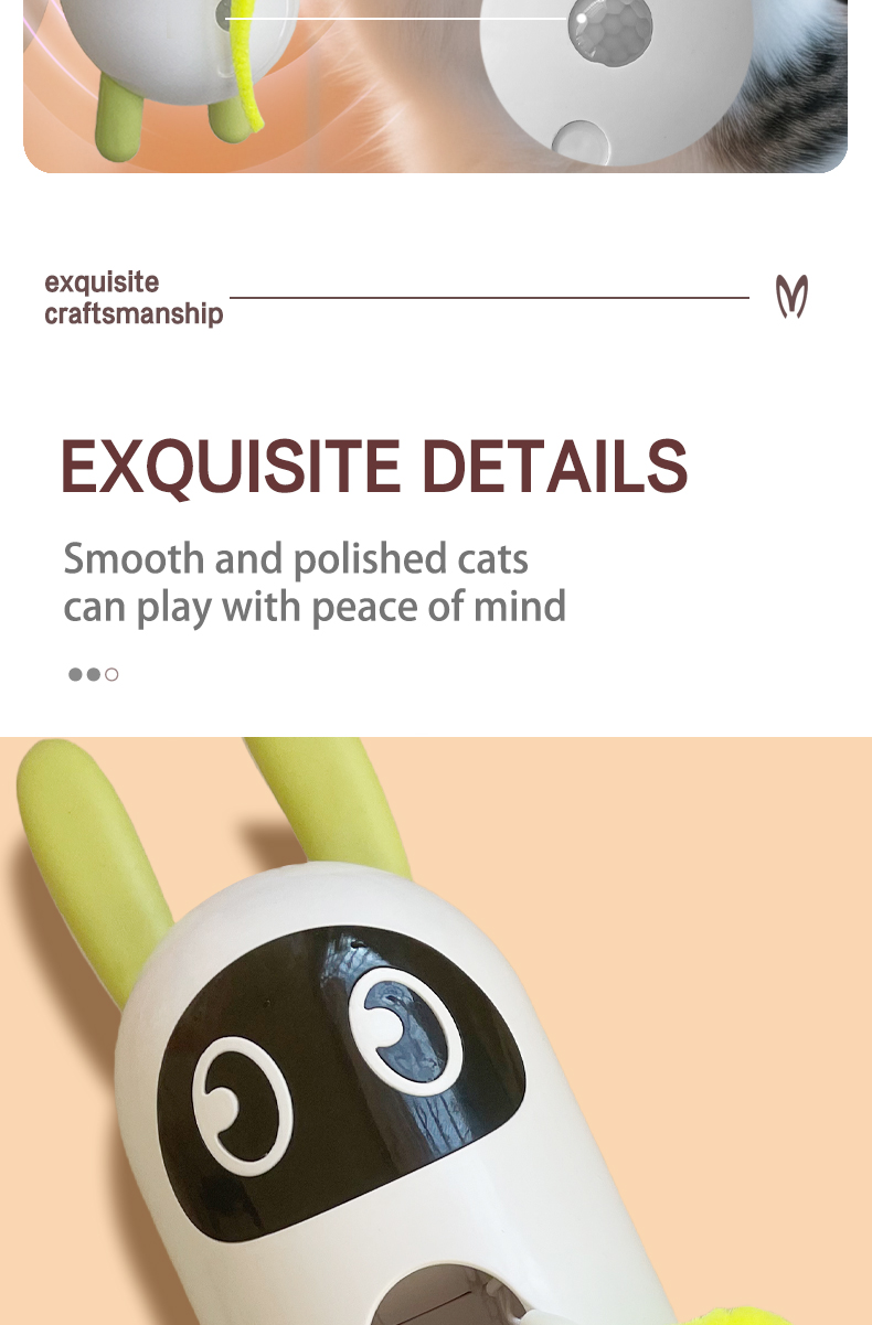 PawJoy Electric Caterpillar Cat Toy Automatic Interactive Sensor Chase ...