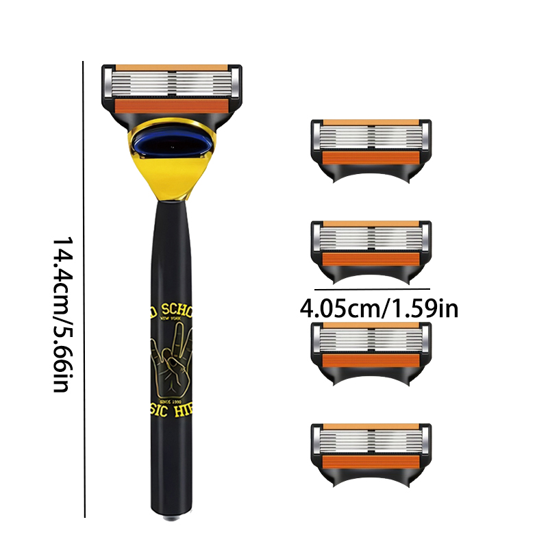 Brand new design men's 6-layer razor with sharp stainless steel and ...