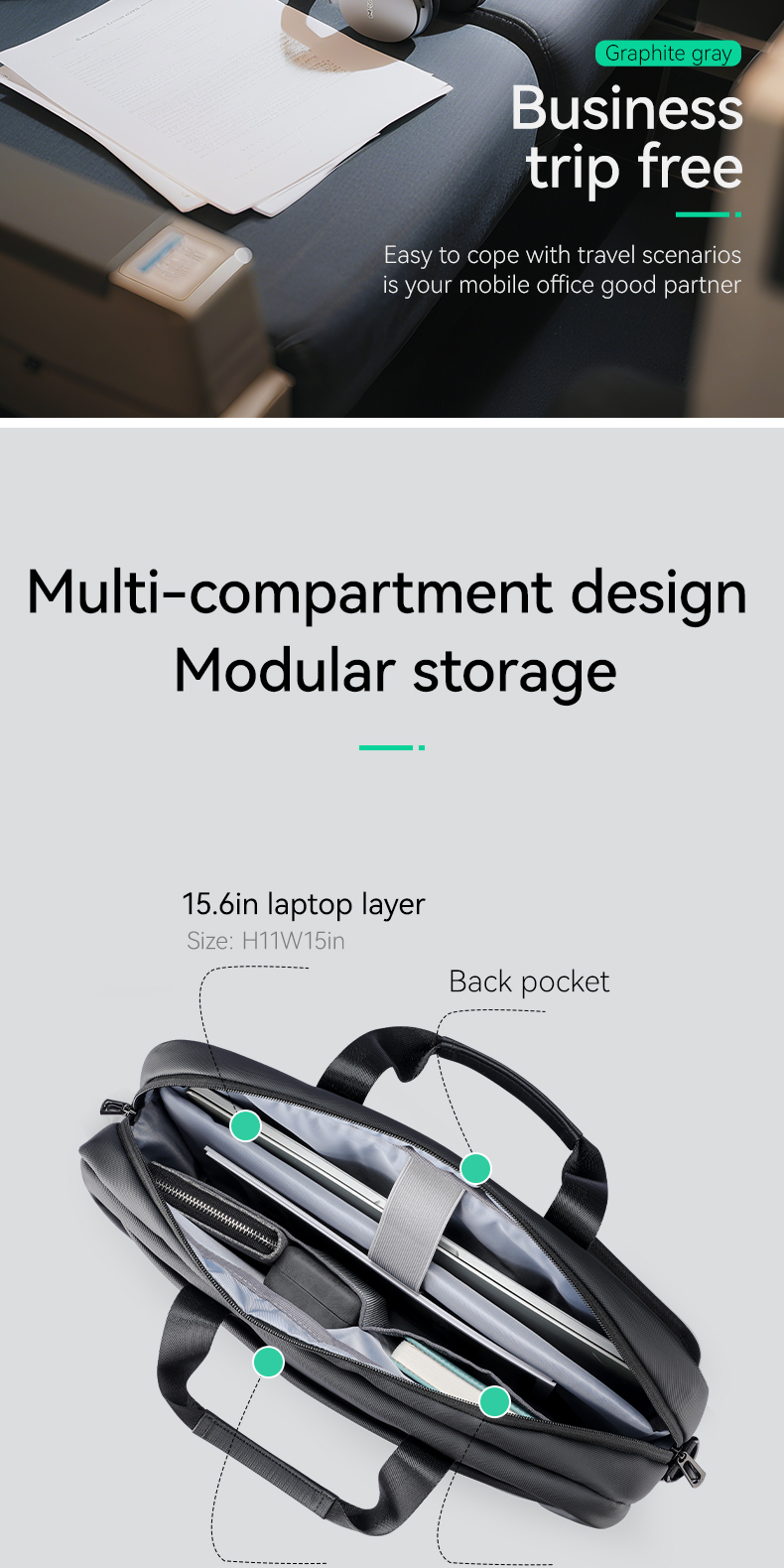 MARK RYDEN Laptop Bag 14.8"/15.6" Shoulder Beg Laptop Black/Apricot ...