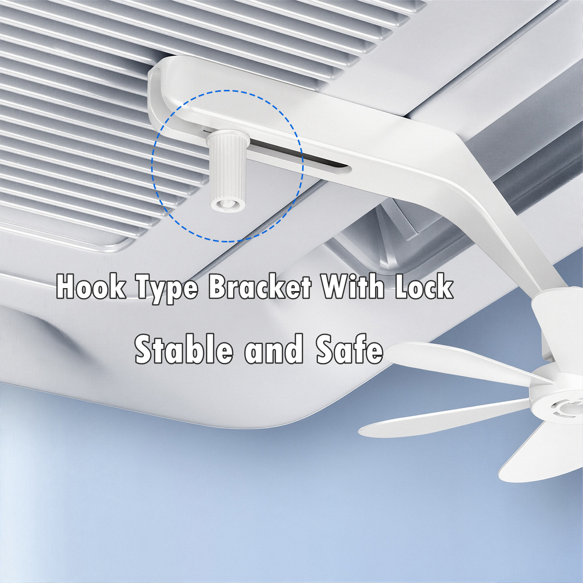 Aircon Fan Fast Cooling Kipas Anti Direct Blowing Wind Deflector ...