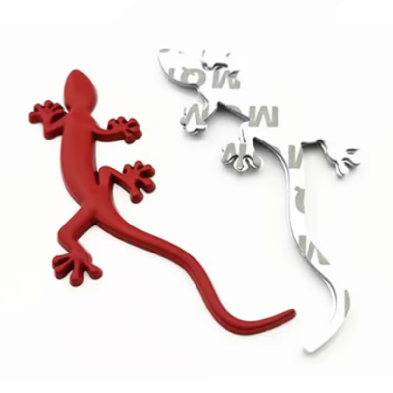 3D Metal Gecko Lizard Rear Trunk Body Emblem Badge Sticker Decals For ...