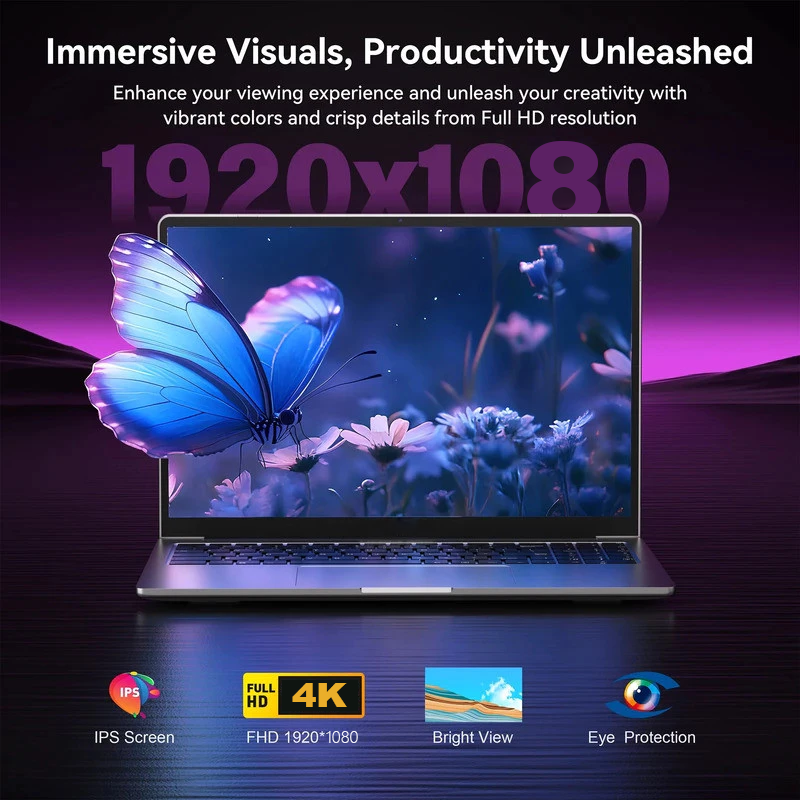 2026 Lightweight Portable Laptop Computer PC Gamer Windows 11 Intel ...