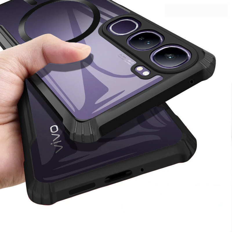 Magnetic Clear Shockproof Phone Case For VIVO S19 S16E S12 V60 V50 V40 ...