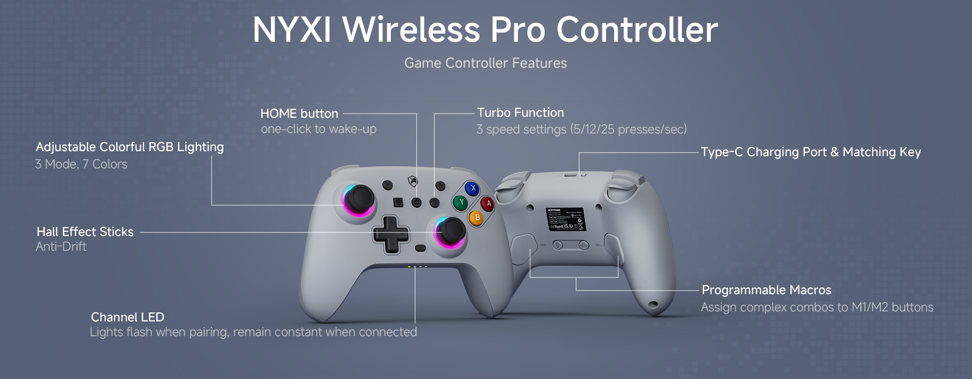 [BEST SELLER] NYXI Wireless Pro Controller for Nintendo Switch/Lite/OLED – Gaming Controller ...