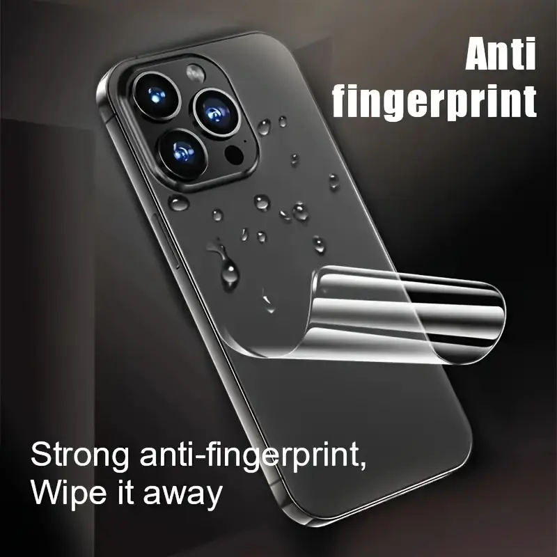2IN1 Full Cover Matte Hydrogel Film Back and Side Stickers for iPhone ...
